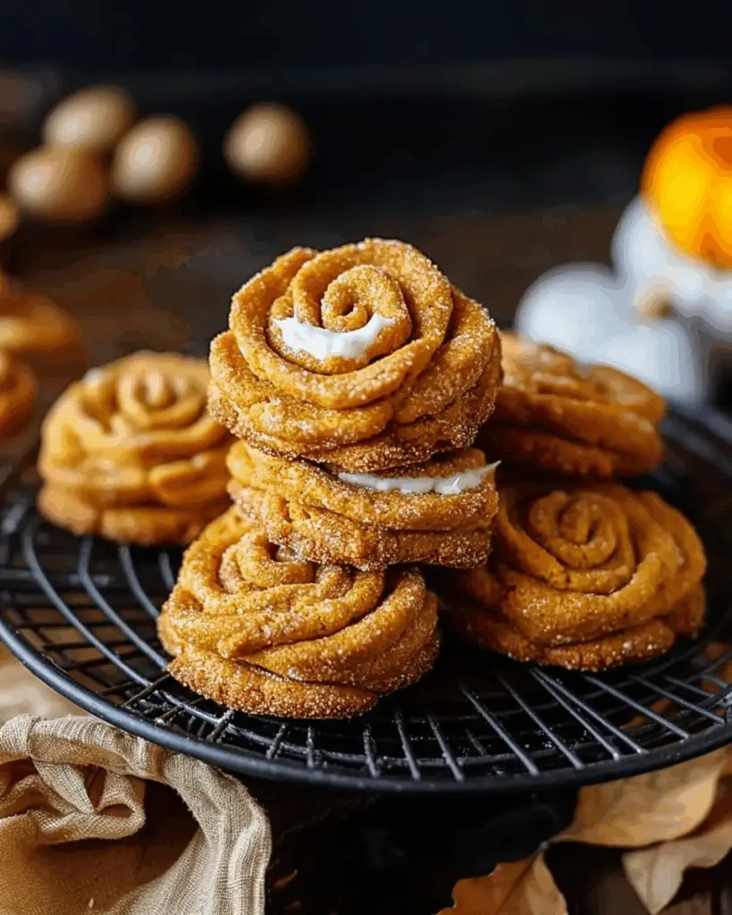 Pumpkin Rose Cookies