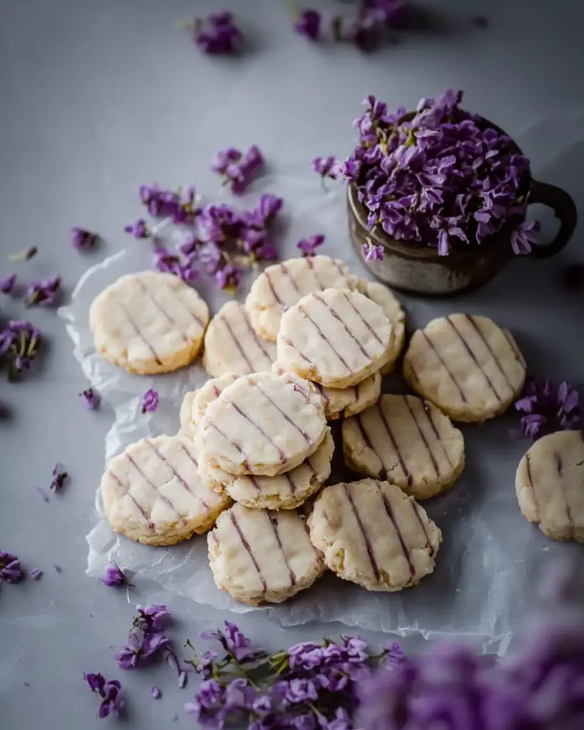 Taro Shortbread Cookies