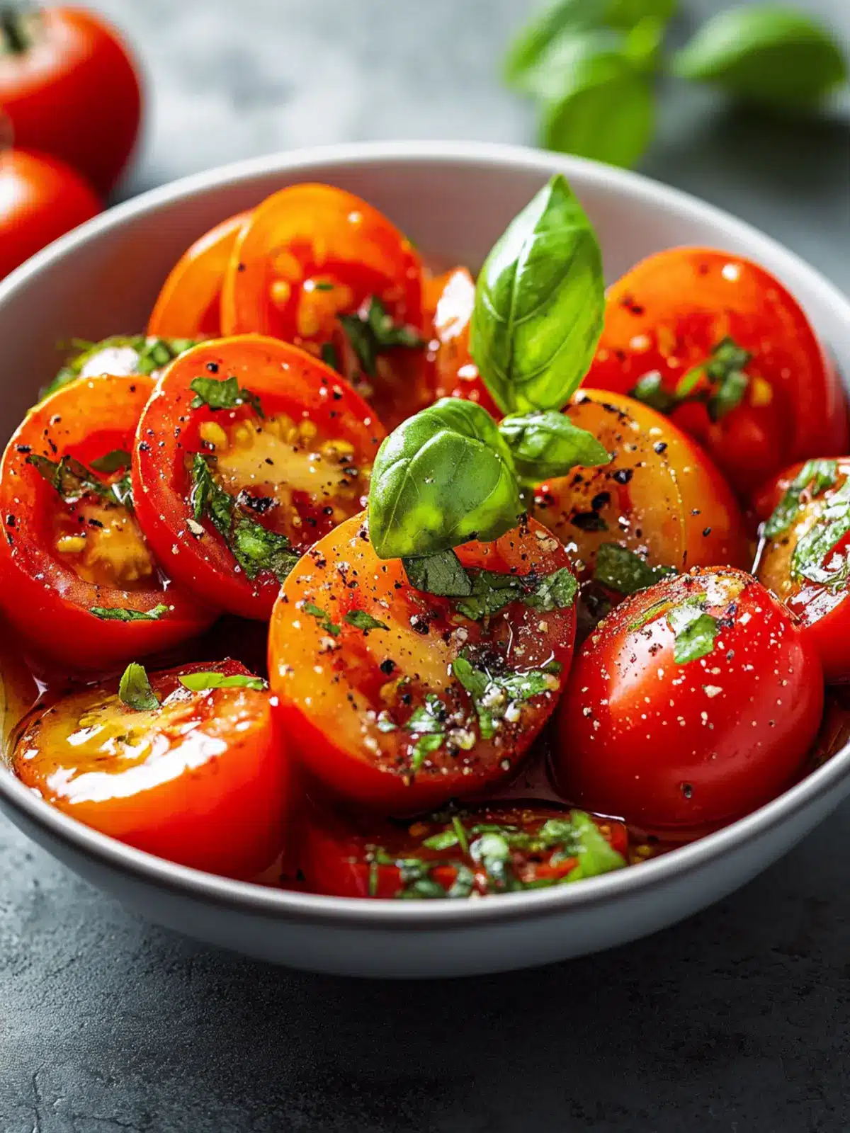 Zesty Marinated Tomatoes: Your Ultimate Summer Side Dish