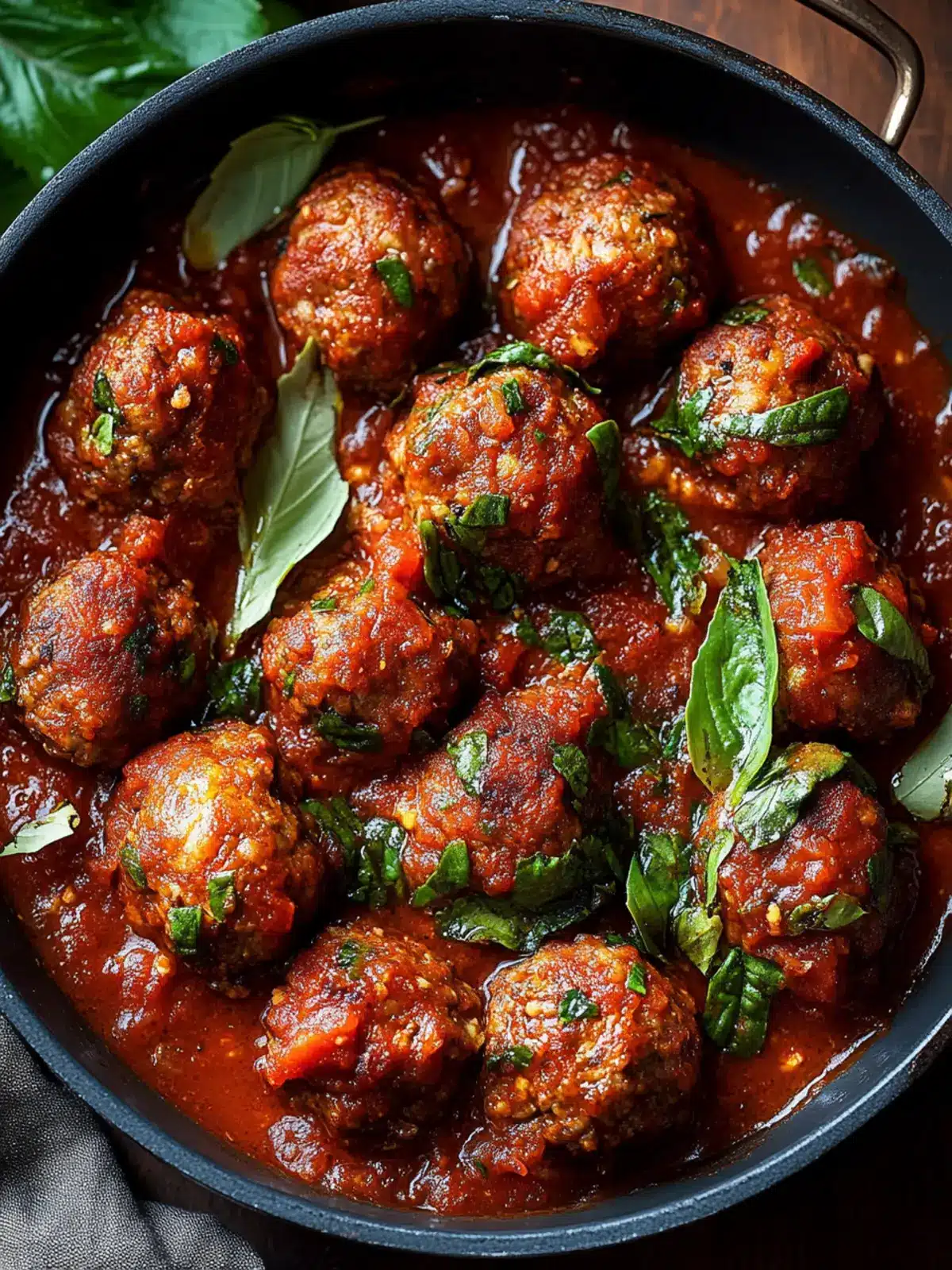 Delicious Beef Meatballs in Tomato Sauce for Cozy Dinners