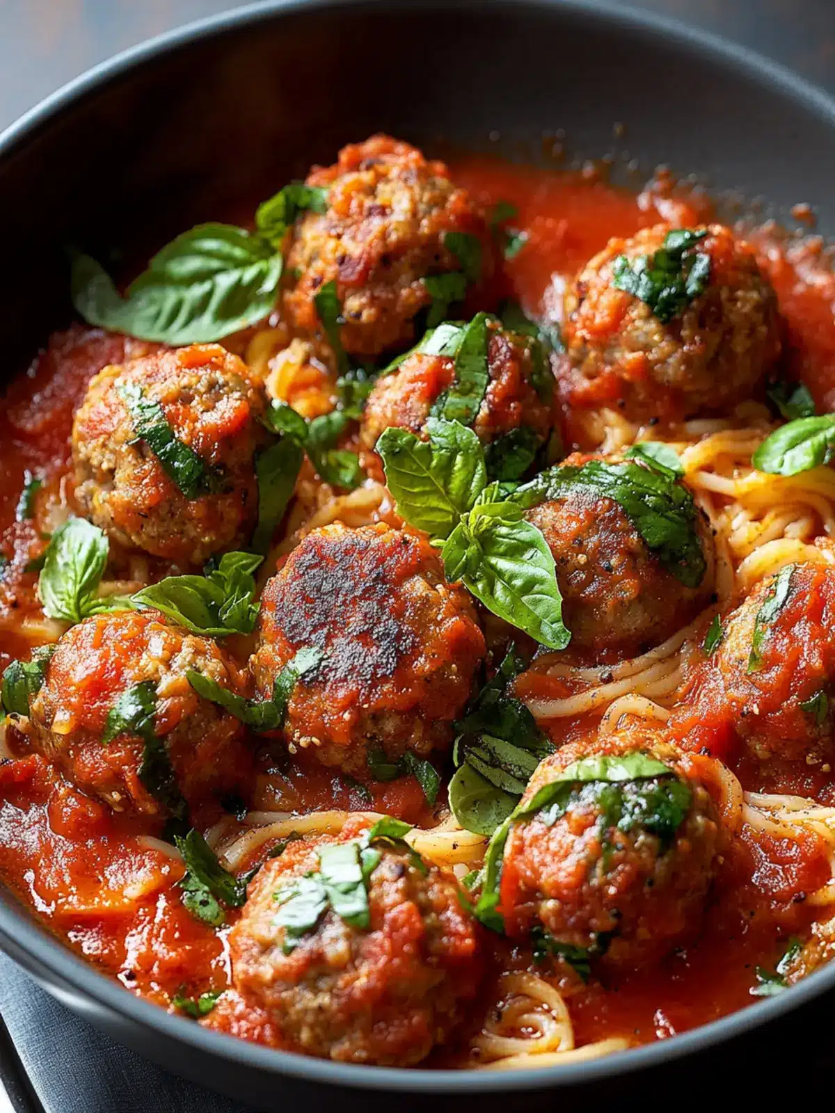 Delicious Beef Meatballs in Tomato Sauce for Cozy Dinners
