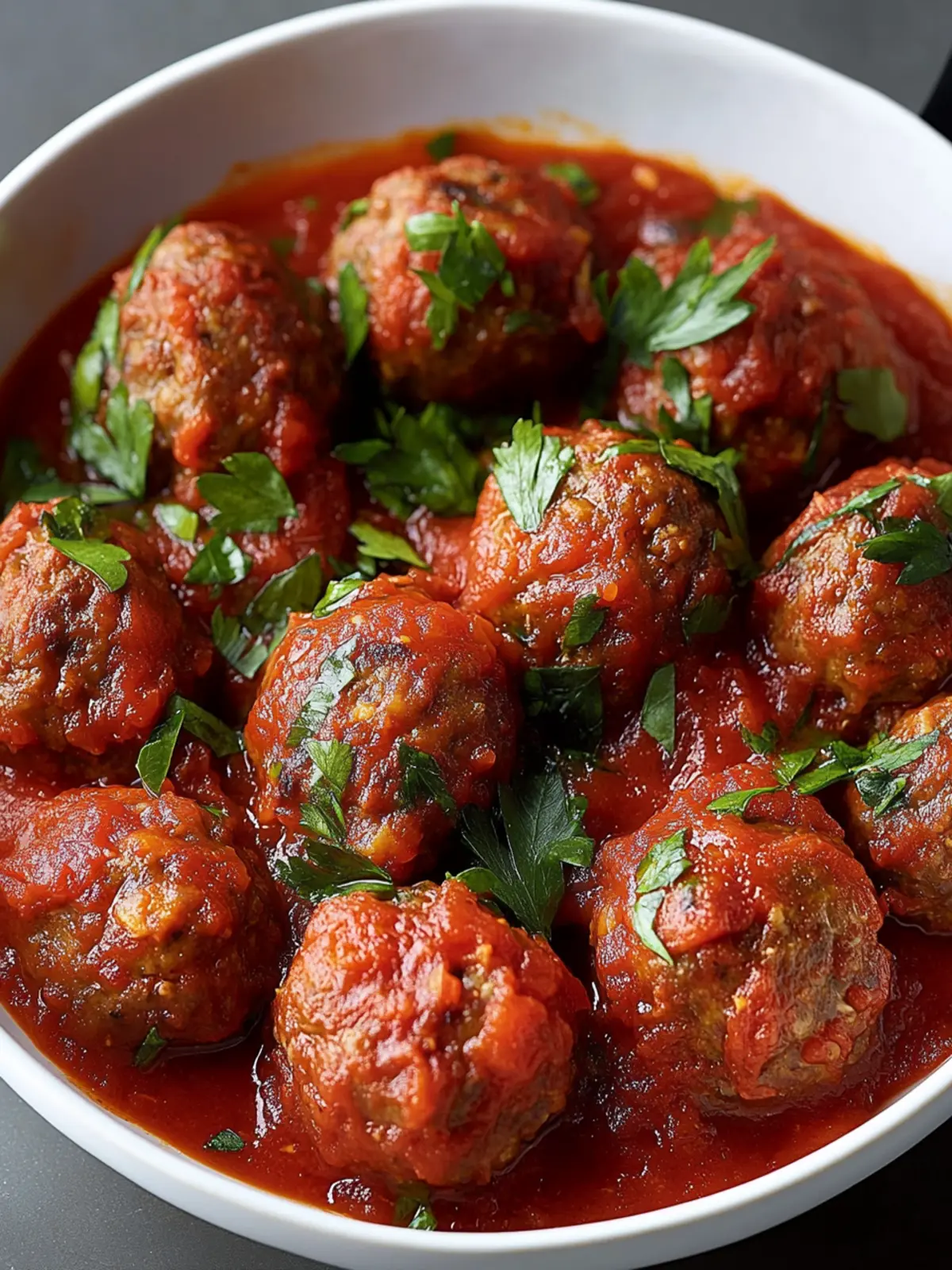 Delicious Beef Meatballs in Tomato Sauce for Cozy Dinners