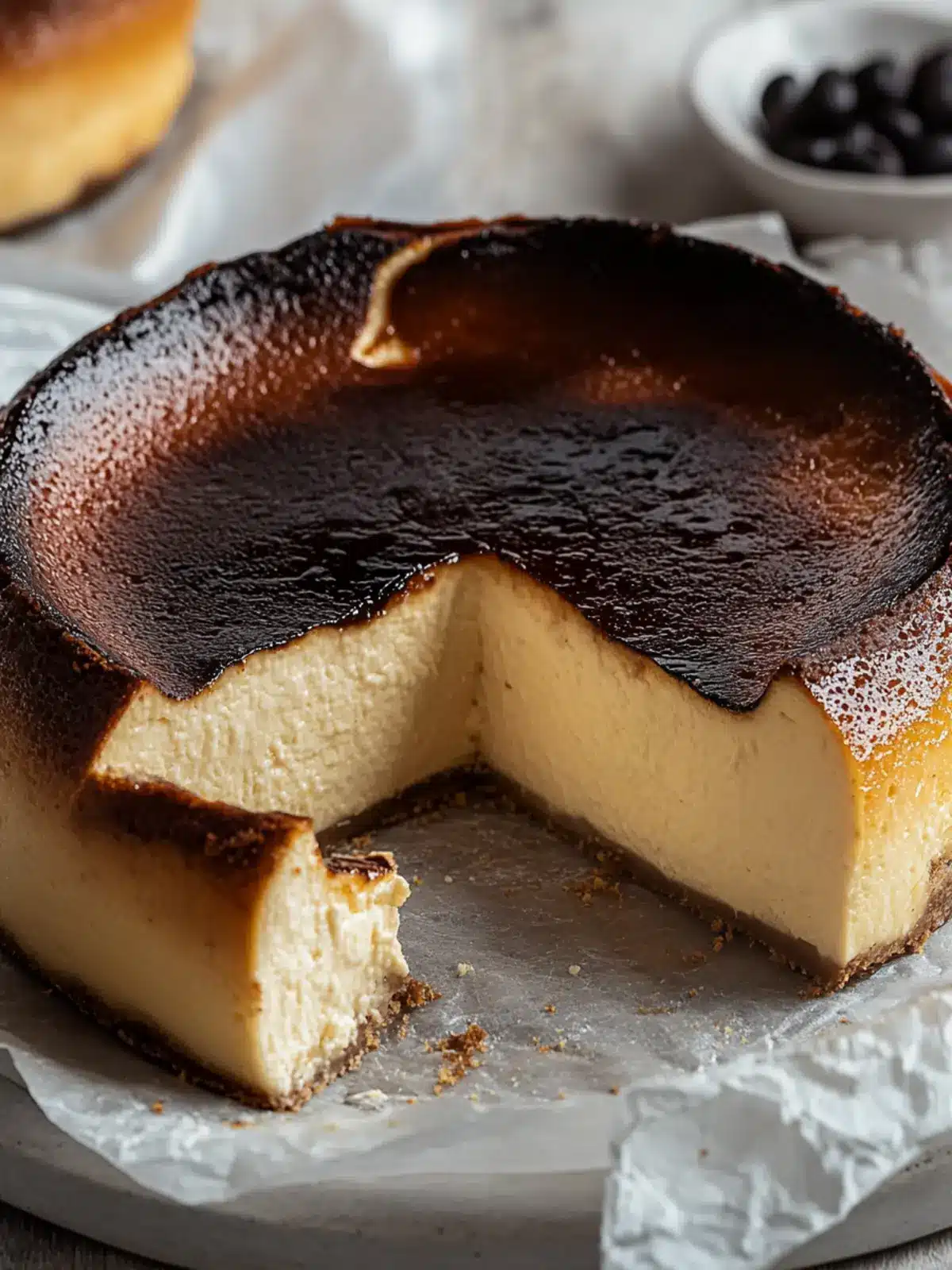 Easy Burnt Basque Cheesecake for Irresistible Indulgence
