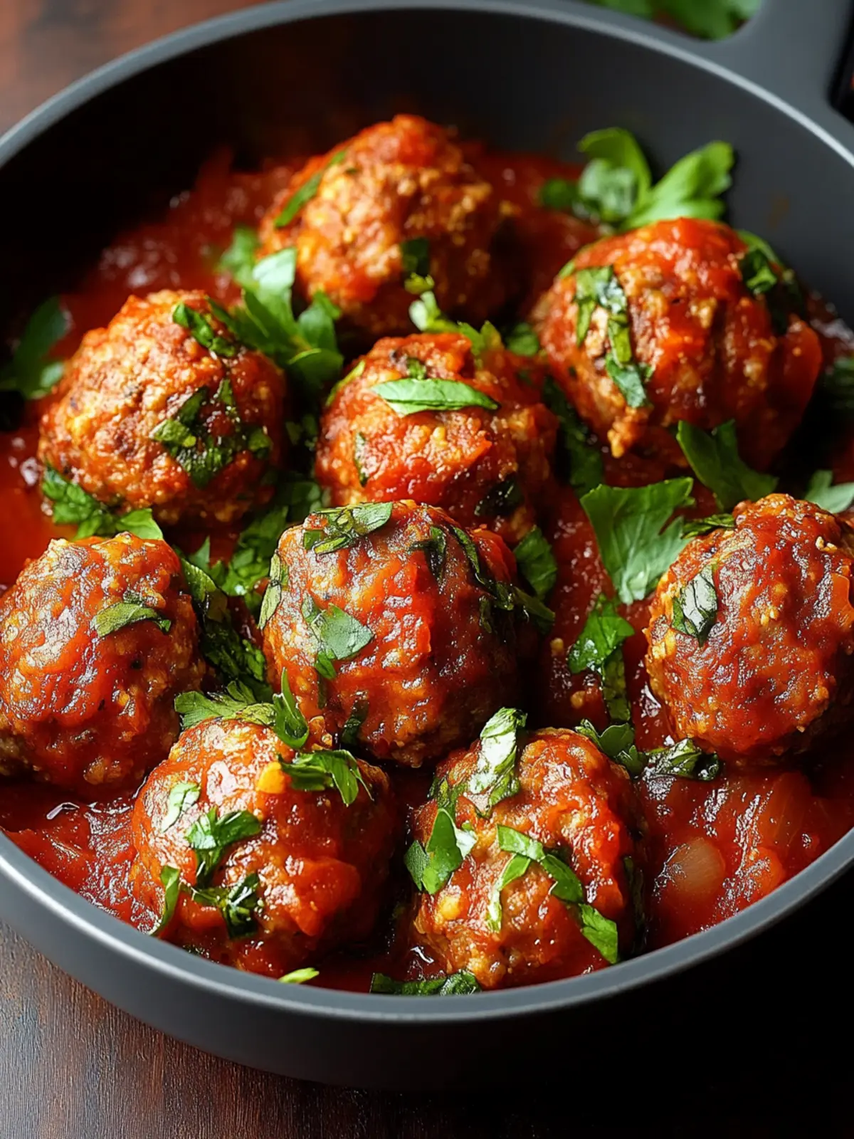 Delicious Beef Meatballs in Tomato Sauce for Cozy Dinners