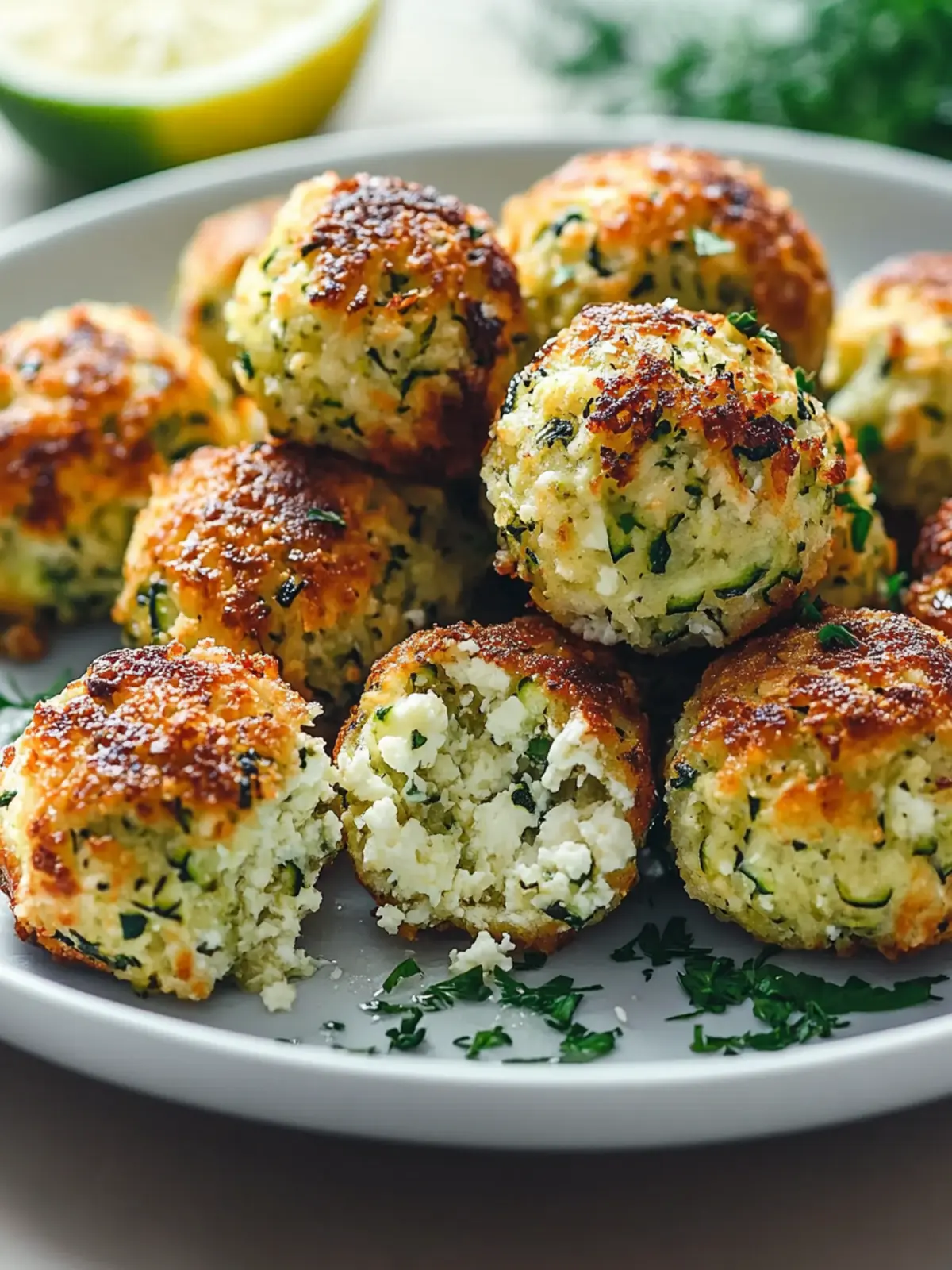 Crispy Zucchini Feta Balls: Your New Favorite Healthy Snack