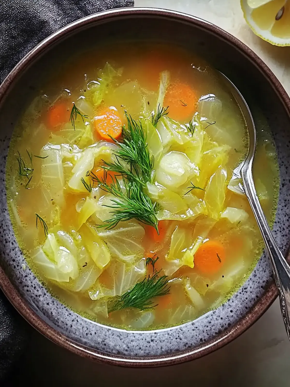 Revitalize Dinner with Zesty Lemon Dill Cabbage Soup